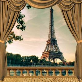 Evening Side Eiffel Tower View From Balcony Prom Dances Party Wedding ...