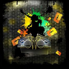 Graffiti Video Brick Wall Painting Prom Dances Party Wedding Events ...