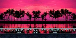 Palm Tree Prom Dances Party Wedding Events Decoration Balcony Landscape ...