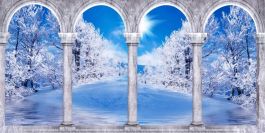 Cypress Arch Snow Prom Dances Party Wedding Events Decoration Snow ...