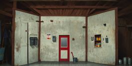 Bucket Shack Interior Door Dances Party Wedding Events Decoration ...
